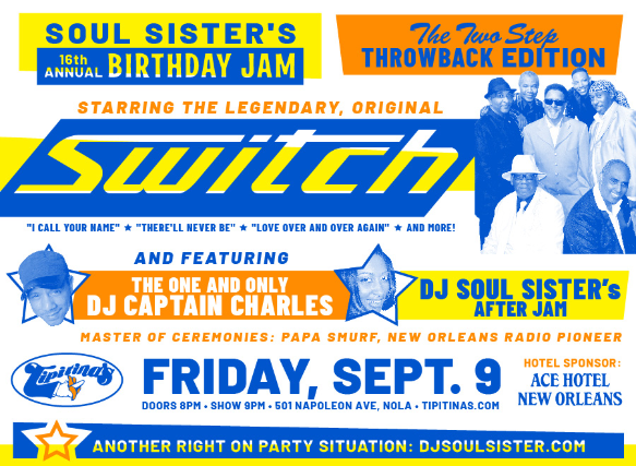 Soul Sister’s 16th Annual Birthday Jam – The Two Step Throwback Edition ...