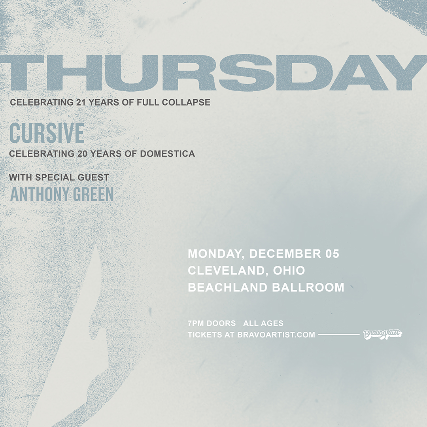 Thursday, Cursive, Anthony Green
