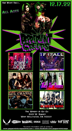 Peppermint Creeps, Foxy Roxx, If I Fall, Scarlet Rose, Black Star ...