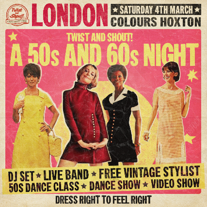 TWIST AND SHOUT! A 50's and 60s Night