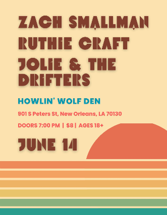 Ruthie Craft with Zach Smallman and Jolie and The Drifters at The ...