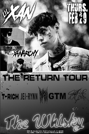 Lil Xan, T-Rich, 1k Watts, 130, Jei-Rynn, Lil Tytan, Fyeboi, G.T.M., Coeur d'Alone