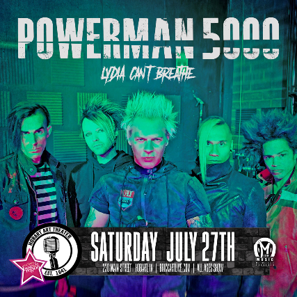 Tickets for Powerman 5000 Live with Lydia Can’t Breathe July 27th at ...