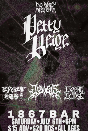 Tickets for Petty Beige | TicketWeb - 1867 Bar in Lincoln, US