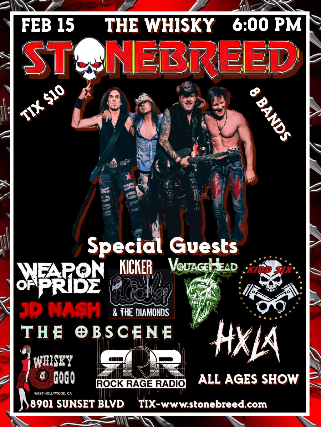 Stonebreed, HXLA, Weapon of Pride, Kicker & the Diamonds, Voltage Head ...