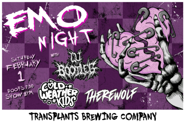 Emo Night With Crossing I's Dotting T's & This is a Train Wreck Tickets ...