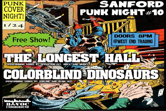 SANFORD PUNK NIGHT COVER NIGHT WITH THE LONGEST HALL AND COLORBLIND ...