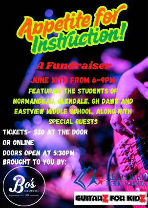 APPETITE FOR INSTRUCTION! – A FUNDRAISER FOR ROCK BAND PROGRAM – Bo's ...